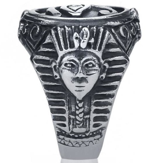 Egyptian Ring - Horus Eye & Pharaoh Head – Egypt Jewelry®
